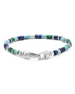 NIALAYA JEWELRY Multi Gemstone Heishi Bead Bracelet