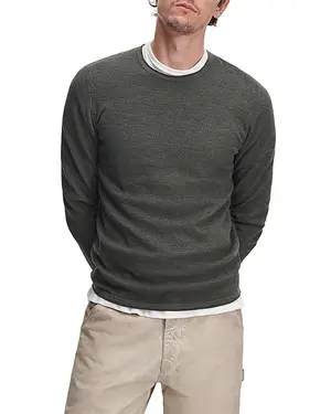 Rag & Bone Brooks Wool Crewneck Sweater - Army