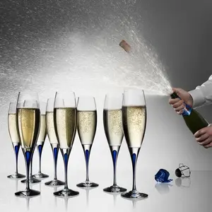 ORREFORS Intermezzo Blue Champagne Coupe