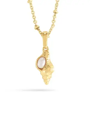 ANABEL ARAM Milos Freshwater Pearl Shell Charm