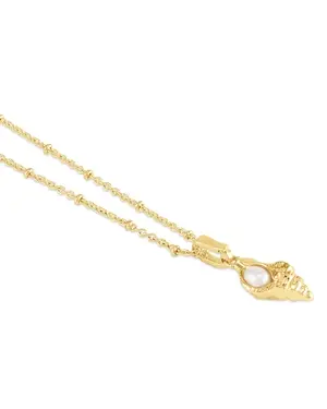 ANABEL ARAM Milos Freshwater Pearl Shell Charm