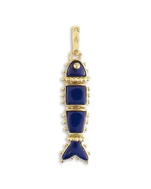 ANABEL ARAM Milos Stone Fish Charm - Lapis