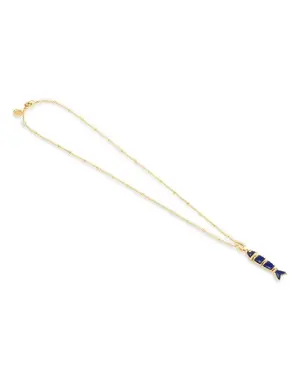 ANABEL ARAM Milos Stone Fish Charm - Lapis