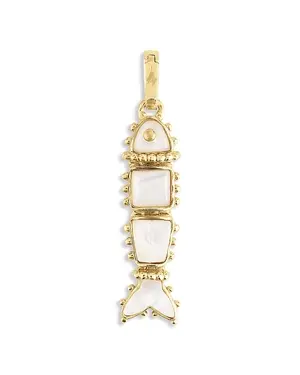 ANABEL ARAM Milos Stone Fish Charm - Pearl