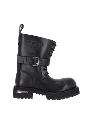 Balenciaga Calf Leather Boots - Black