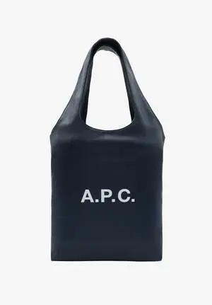 A.p.c. 53 Cm Mini Tote Bag With Two Large Handles And Interior Pocket - Blu