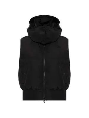 DIESEL® Down Vest With Drawstring Hood - Nero