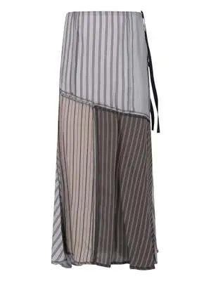 MAISON MARGIELA 100% Cupro Skirt - Grey