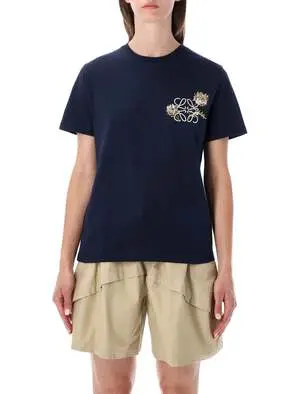 Loewe Artichoke Anagram Embroidered Cotton T-shirt