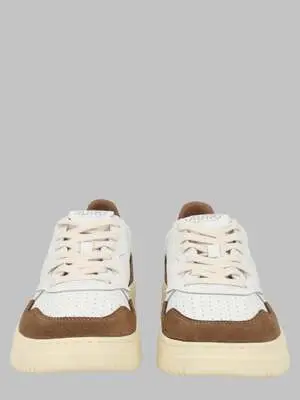 AUTRY AUTRY Low-Top Leather Sneakers With Perforated Detailing Multicolour