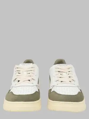 AUTRY AUTRY Low-Top Leather Sneakers With Perforated Detailing Multicolour
