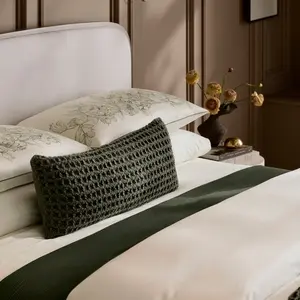 BOLL & BRANCH Grand Waffle Merino Wool Lumbar Pillow