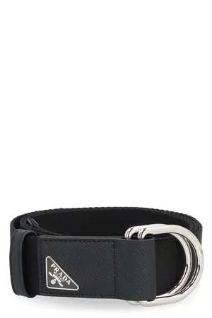 Prada Woven Re-nylon Belt - Black