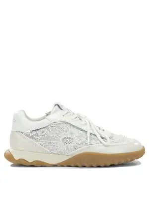 Pinko Leather Slip-on Sneakers - White