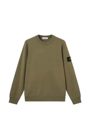 Stone Island Stone Island Cotton Ribbed Neck Sweater Verde