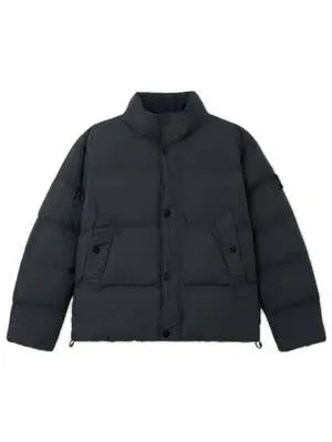 Stone Island Padded Stand-up Collar Jacket - Nero