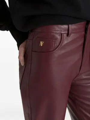 Alberta Ferretti Faux Leather Trousers