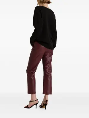 Alberta Ferretti Faux Leather Trousers