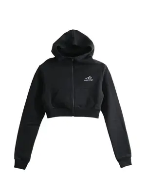 Balenciaga Cotton Cropped Sweatshirt