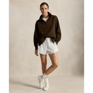 Ralph Lauren Rlx Quilted Cable Quarter-zip Pullover