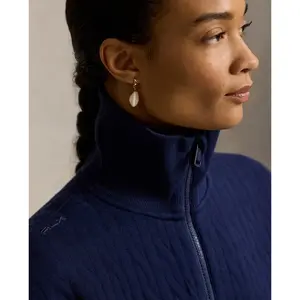Ralph Lauren Cable-quilted Quarter-zip