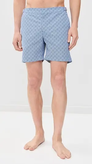 Orlebar Brown Bulldog Portico Swim Trunks 5.5 - Aero Blue