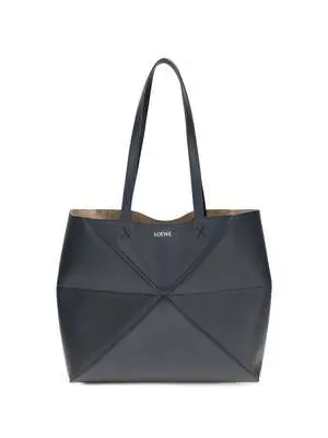 Loewe LOEWE Medium Puzzle Fold Tote Bag Blue