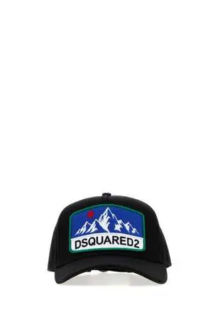 Dsquared2 Gabardine Baseball Cap - Black