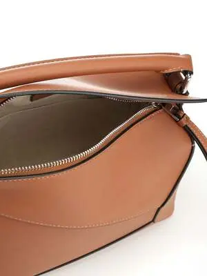 Loewe Small Puzzle Edge Bag In Calfskin - Cream
