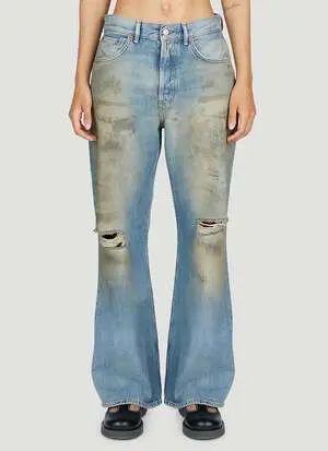Acne Studios Distressed Denim Jeans - Blue