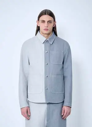 Thom Browne Contrast Utility Jacket - Gray
