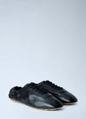 Saint Laurent Lewis Leather Slip-on Sneakers - Black