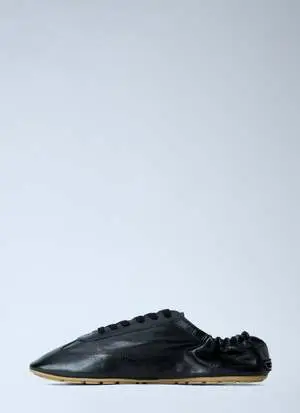 Saint Laurent Lewis Leather Slip-on Sneakers - Black