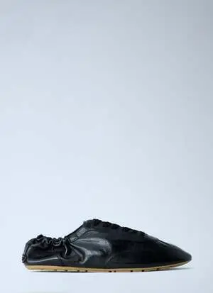 Saint Laurent Lewis Leather Slip-on Sneakers - Black