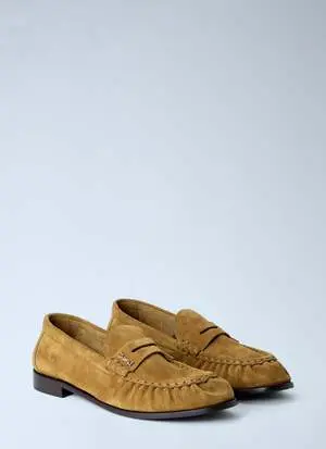 Saint Laurent Le Loafer 15 Suede Penny Loafers - Brown