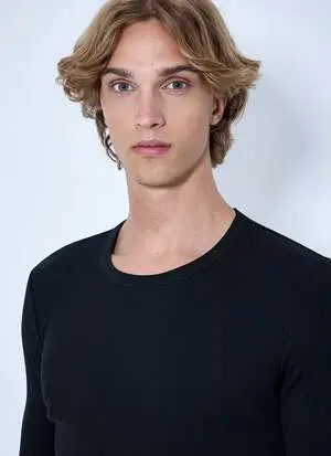 LEMAIRE Long Sleeve Ribbed Tee
