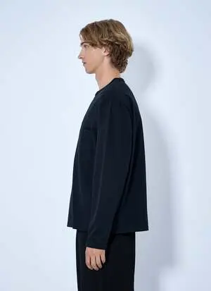 LEMAIRE Boxy Long Sleeve Tee - Black