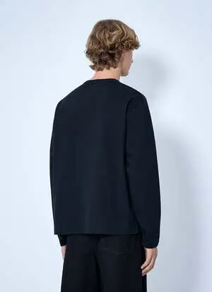 LEMAIRE Boxy Long Sleeve Tee - Black