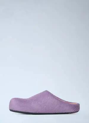 Marni Fussbett Sabot Mules In Haircalf - Multicolor