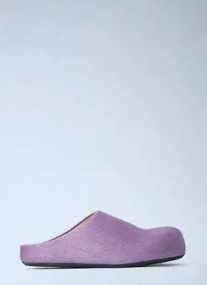 Marni Fussbett Sabot Mules In Haircalf - Multicolor