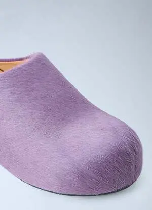 Marni Fussbett Sabot Mules In Haircalf - Multicolor