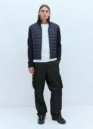 Moncler Logo Patch Zip-up Cardigan - Blue
