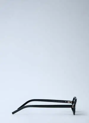 Saint Laurent Oval Frame Sunglasses - Black