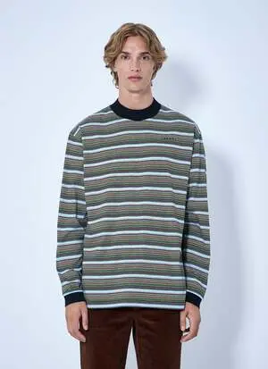 Marni Striped Long Sleeve T-shirt - Blue