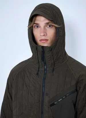 Stone Island Quilted Hooded Jacket