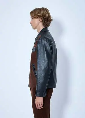 Marni Leather And Suede Panel Jacket