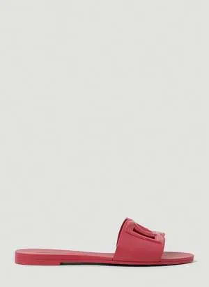 Dolce & Gabbana Cut-out Logo Slides - Pink