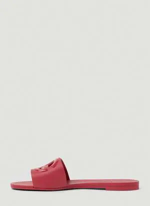 Dolce & Gabbana Cut-out Logo Slides - Pink