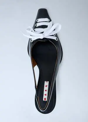 Marni Slingback Kitten Heel Pumps
