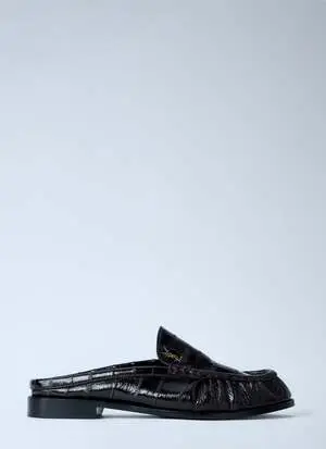 Saint Laurent Le Loafer Mules In Patent Leather - Multicolor